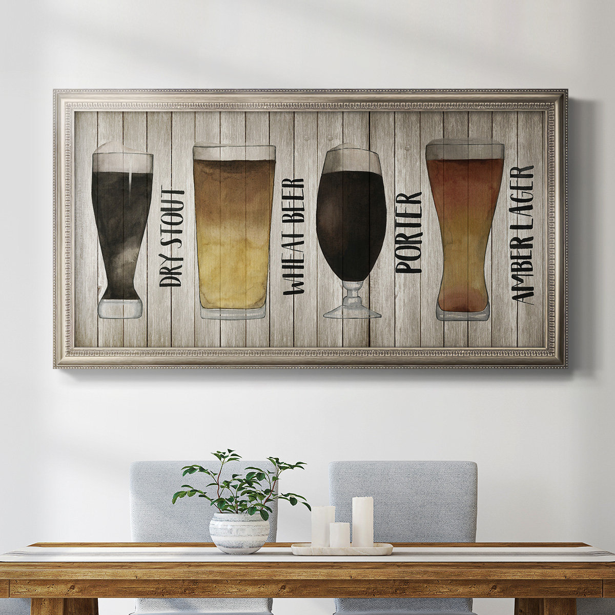 Red Barrel Studio Matamando Beer Chart II - Single Picture Frame Print on Canvas - Wayfair Canada